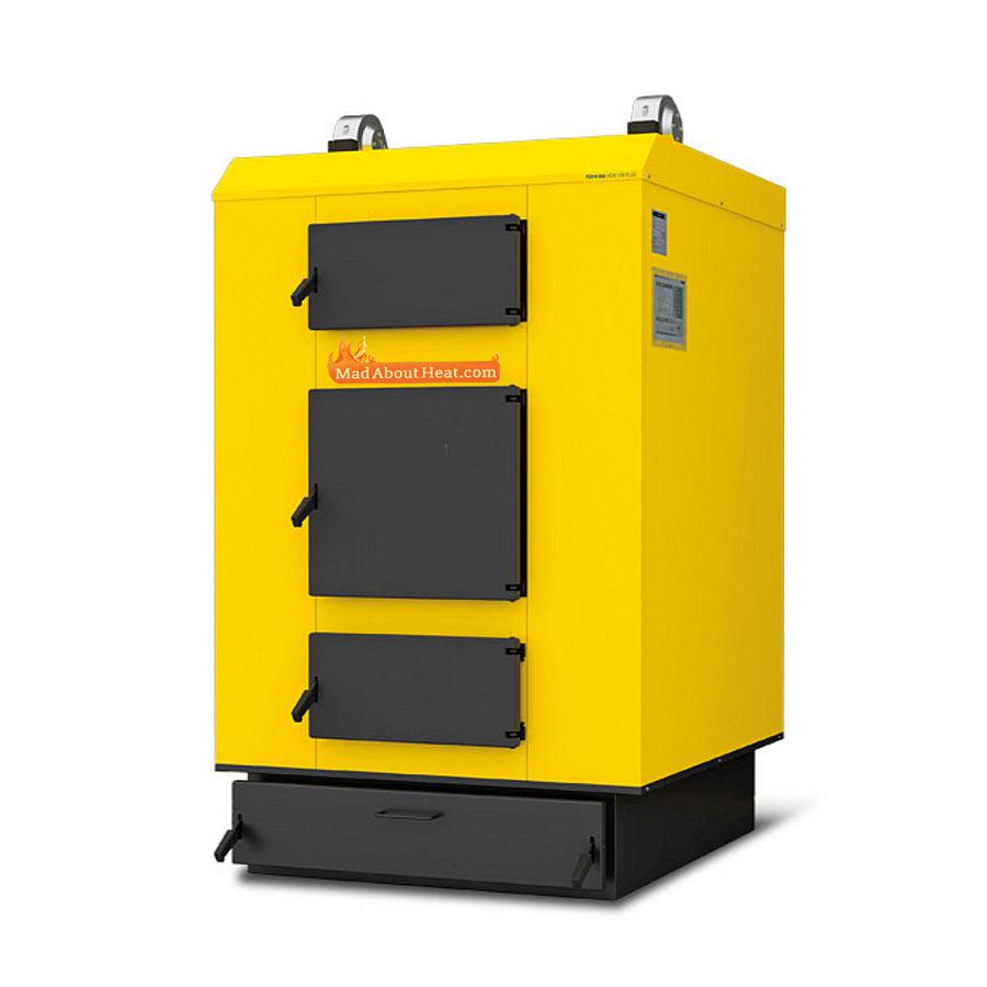 wood log biomass burning boilers, space heaters, buffer tanks. – Mad ...