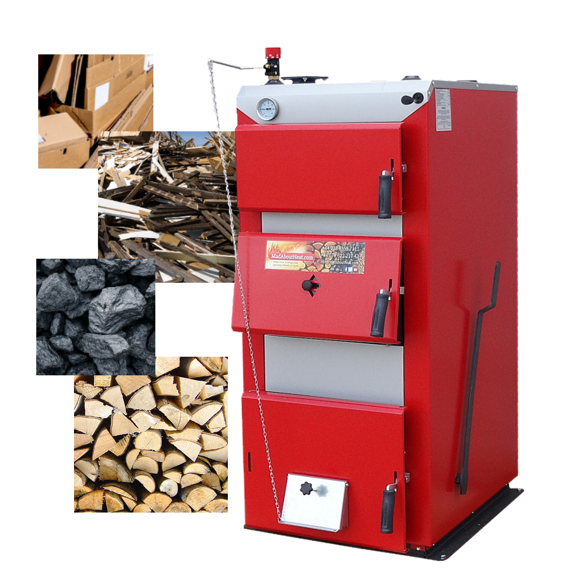 DWB 12kW, log burner, solid fuel central heating boiler. – Mad About Heat
