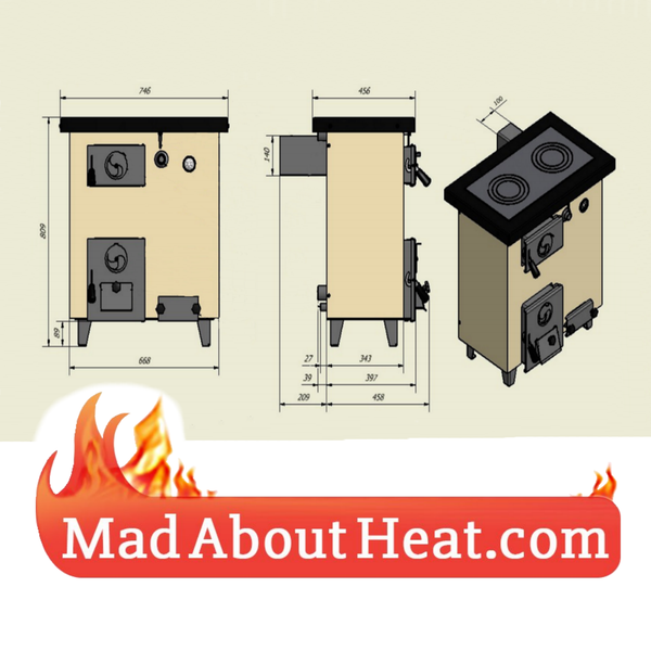 Solid fuel, wood burning cooker stove. – Mad About Heat